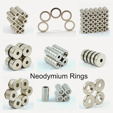Buyneomagnets: Neodymium Ring Magnets - Discs or cylinders with holes.